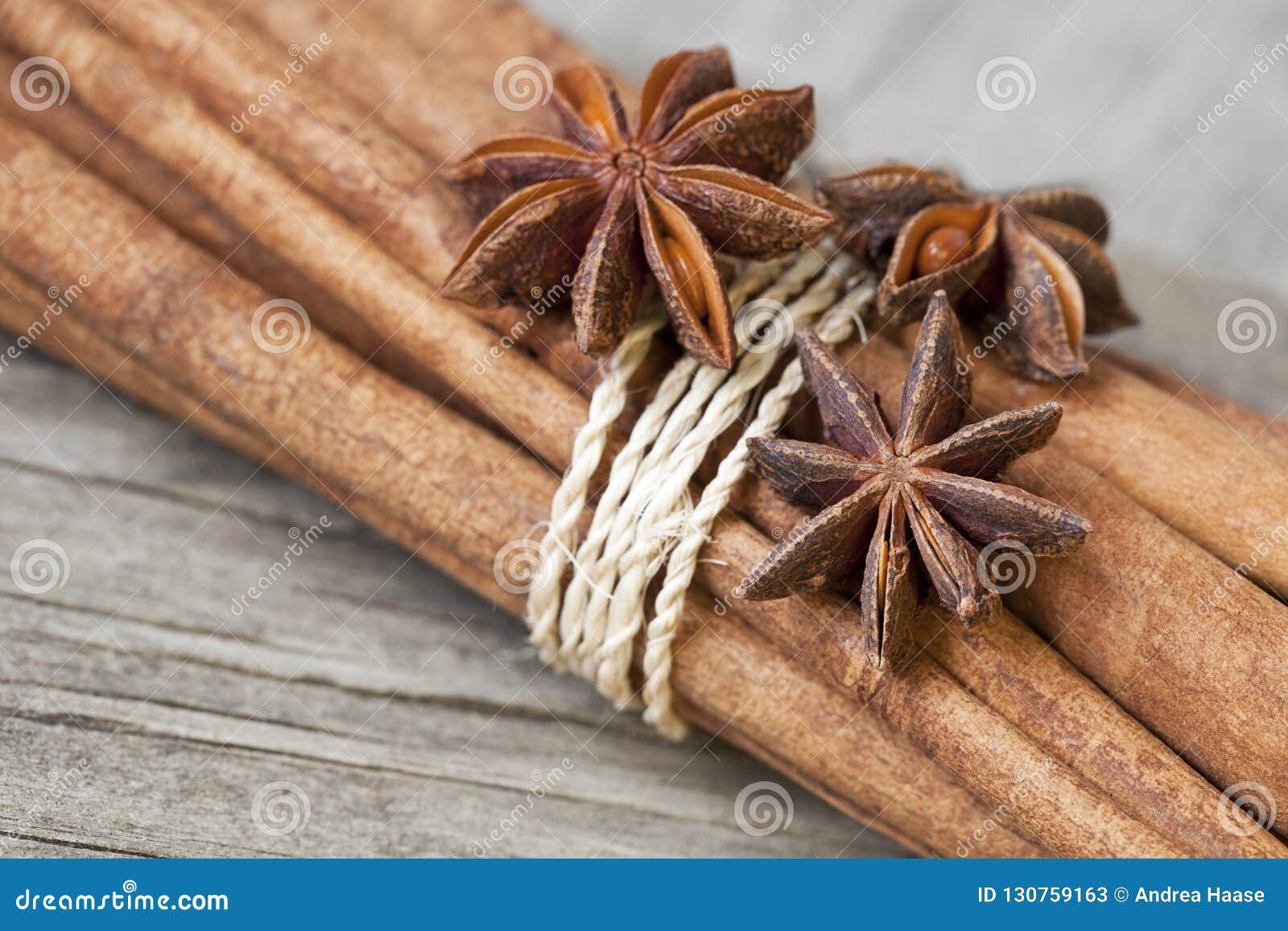 Cinnamon sticks and anise stock image. Image of diet - 130759163