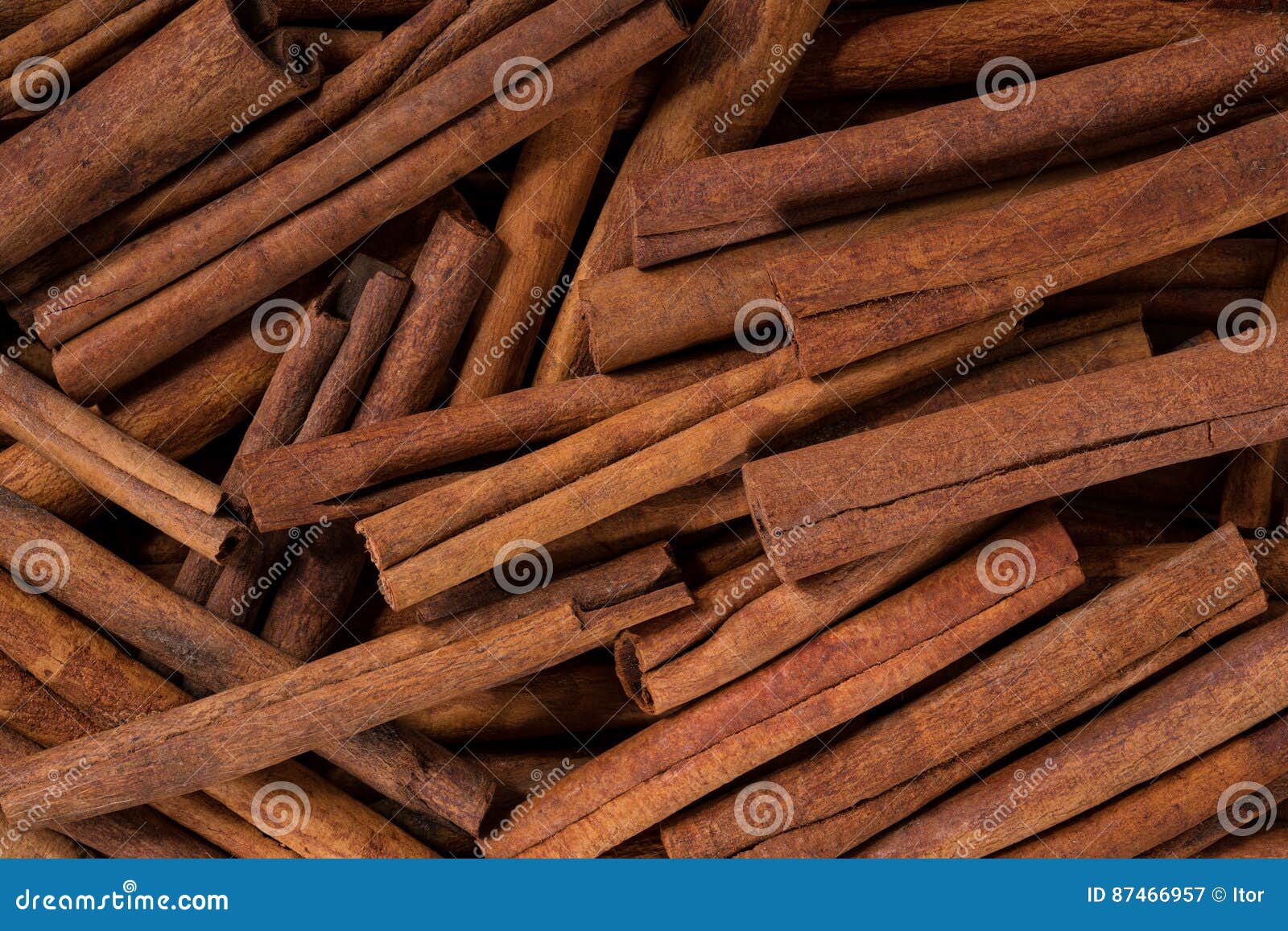Cinnamon Sticks Close Up Background. Top View Stock Image - Image of ...