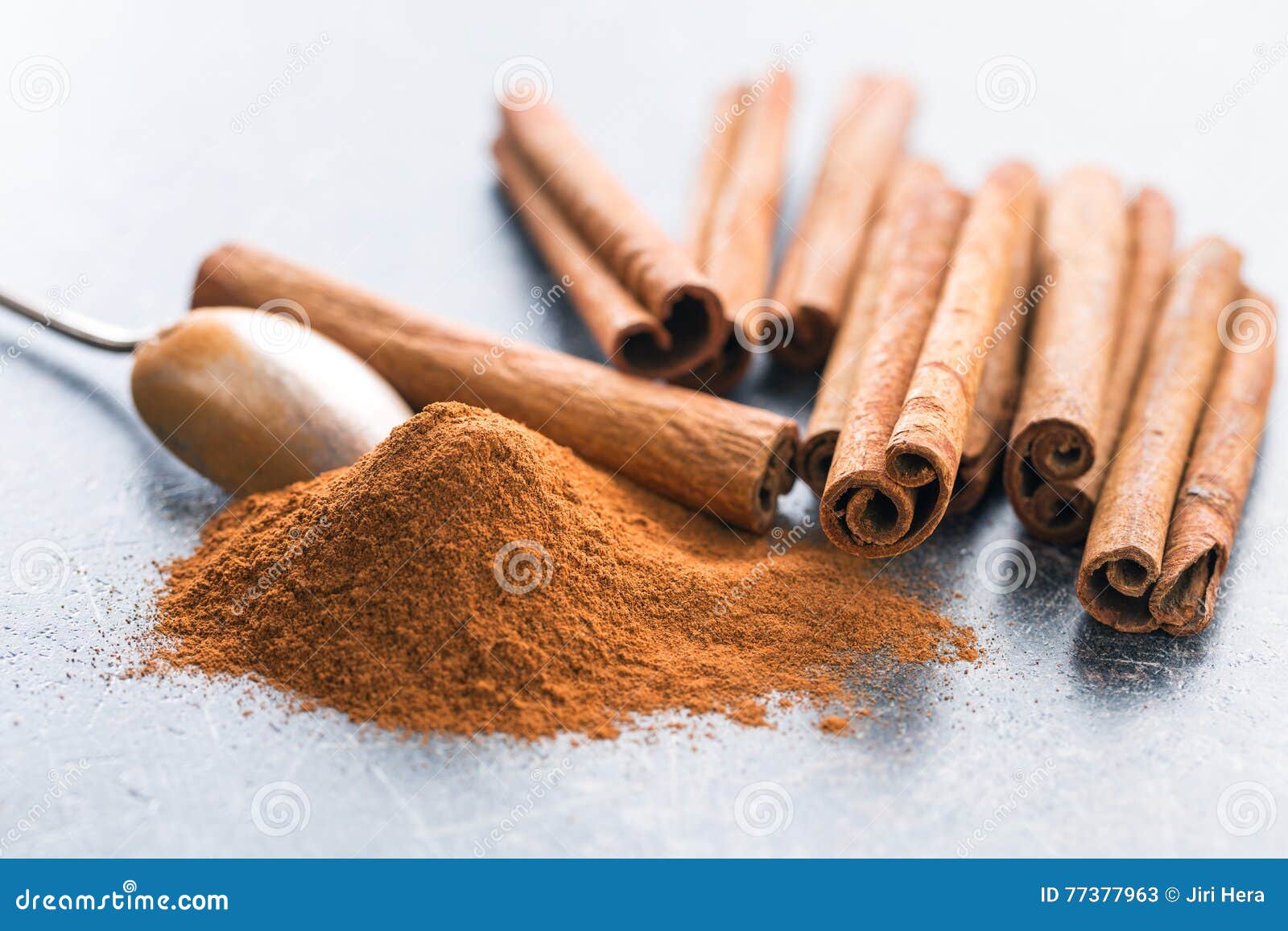 Cinnamon Sticks and Ground Cinnamon. Stock Image - Image of health ...
