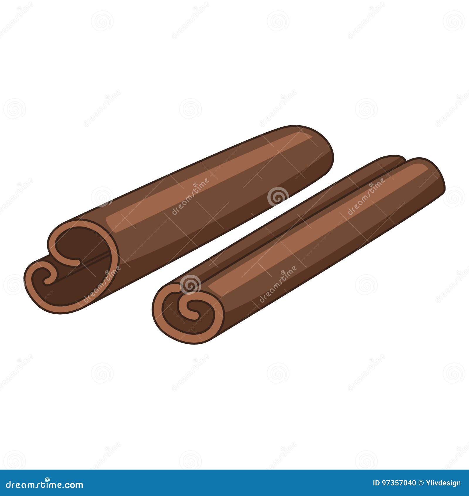 Cinnamon Sticks Icon, Cartoon Style Stock Vector - Illustration of ...