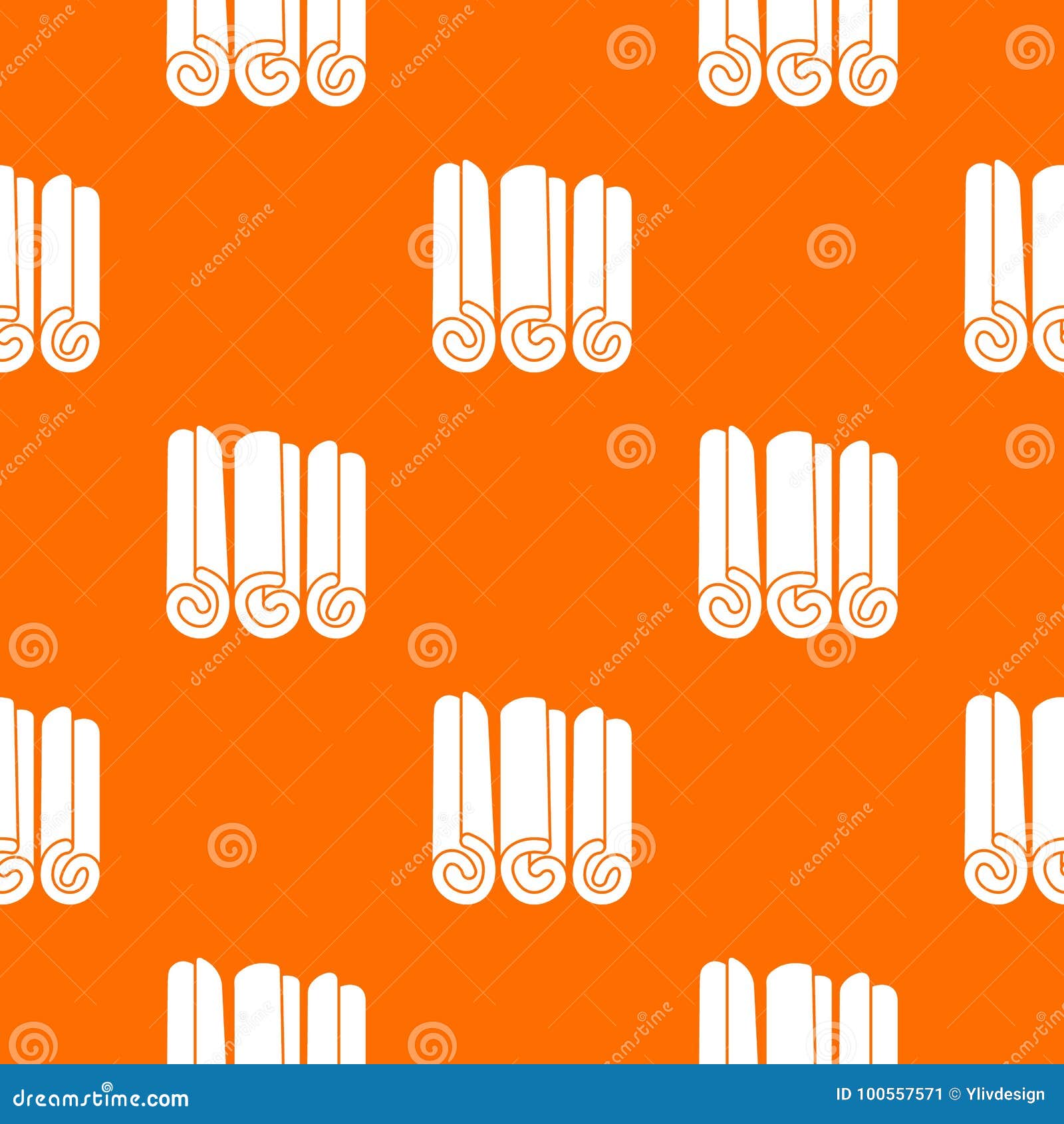 Cinnamon Sticks Pattern Seamless Stock Vector - Illustration of ...