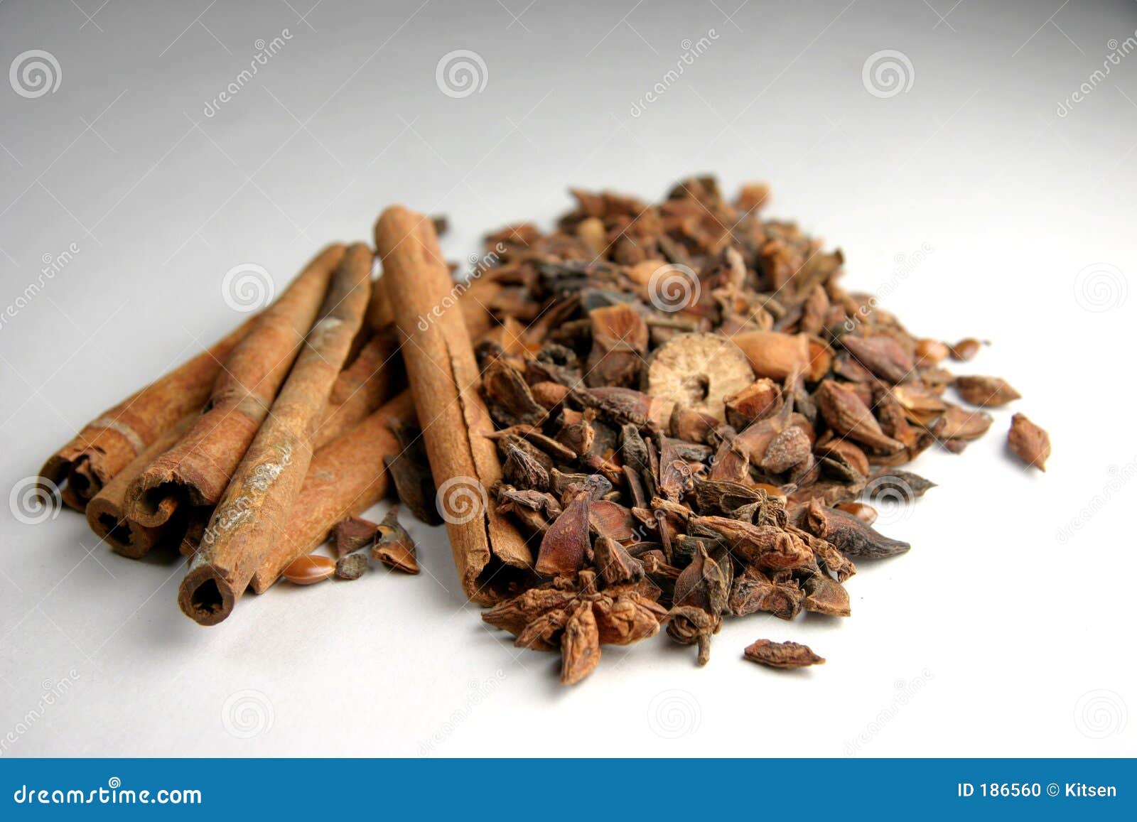 Cinnamon Sticks & Spices Stock Photo - Image of anise, leaf: 186560