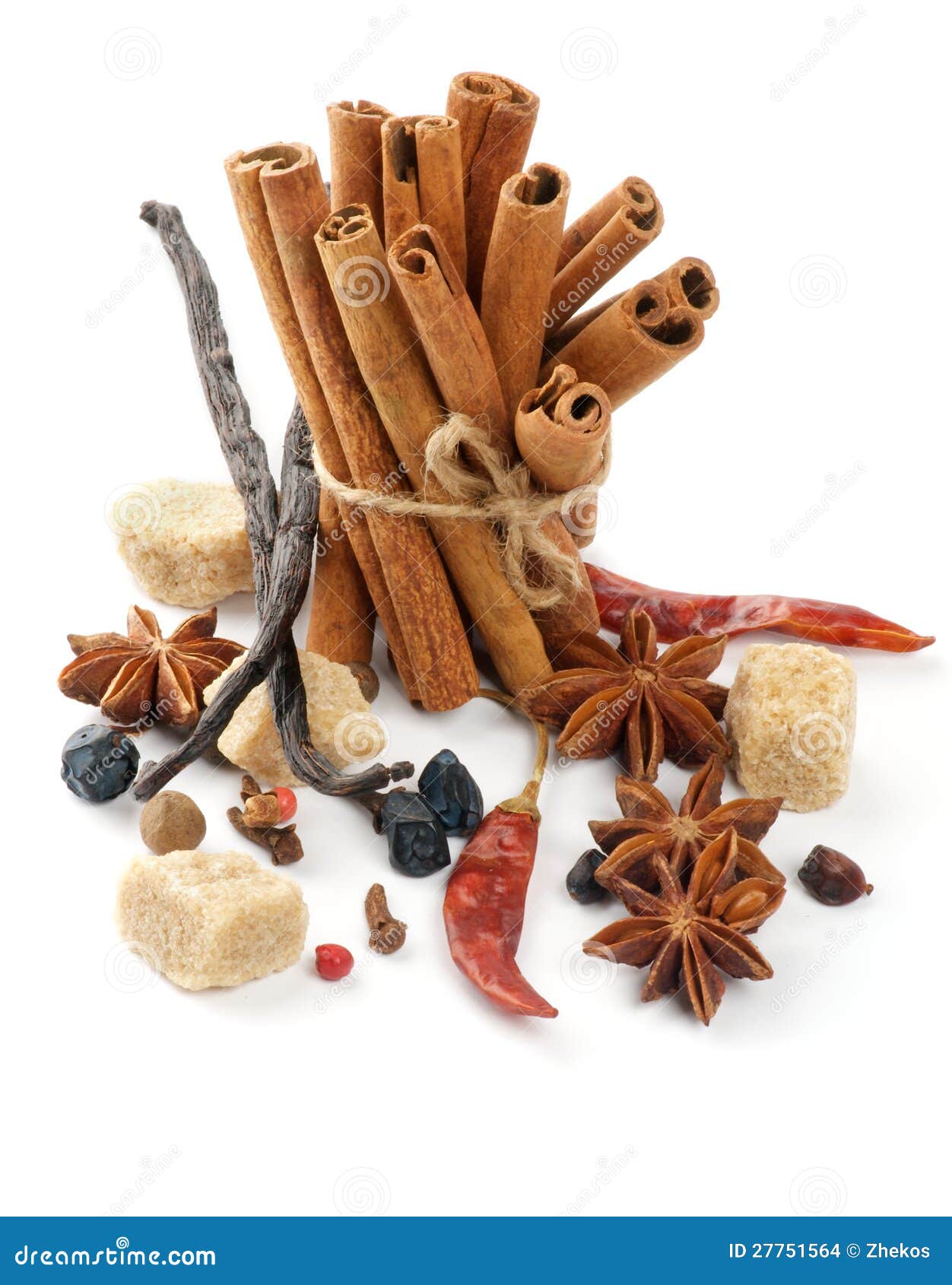 Cinnamon Sticks and Spices stock photo. Image of pepper - 27751564