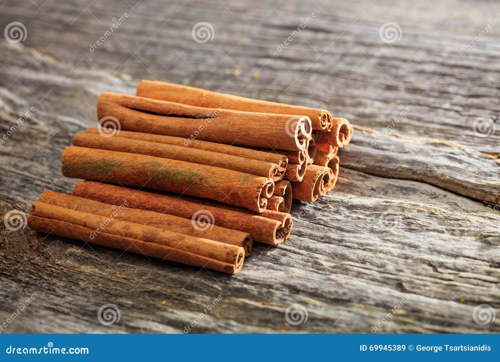 Cinnamon sticks stack stock image. Image of produce, aromatic - 69945389