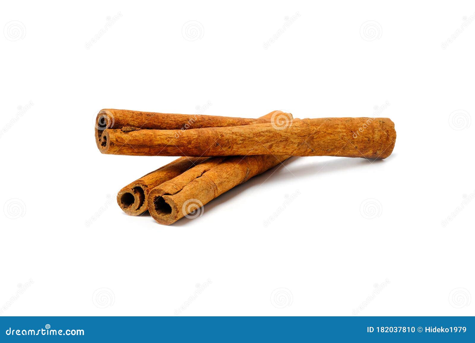 Cinnamon Sticks Stacked Isolated on White Background Closeup Macro Shot ...