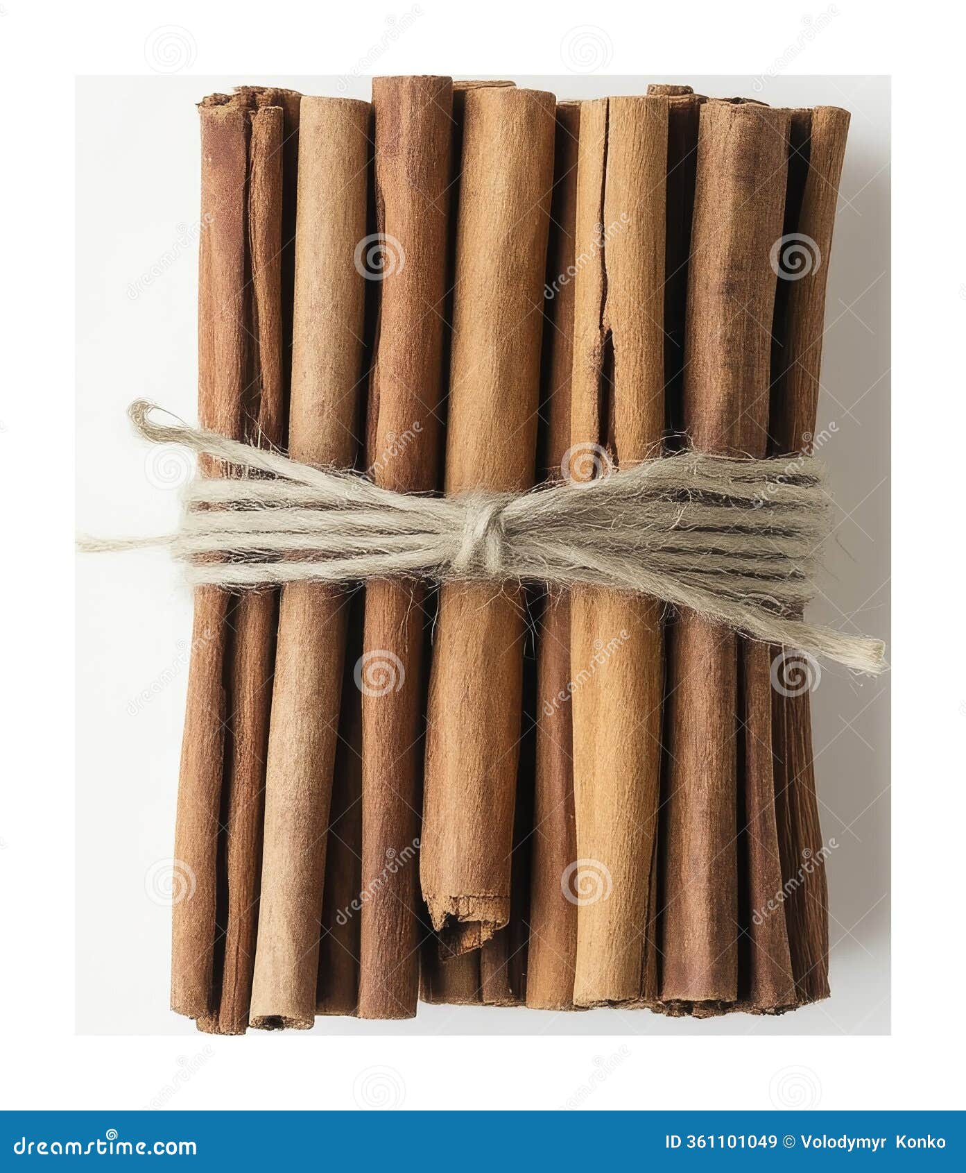 Cinnamon Sticks Tied with String, Aromatic Spice Bundle. Culinary Herb ...