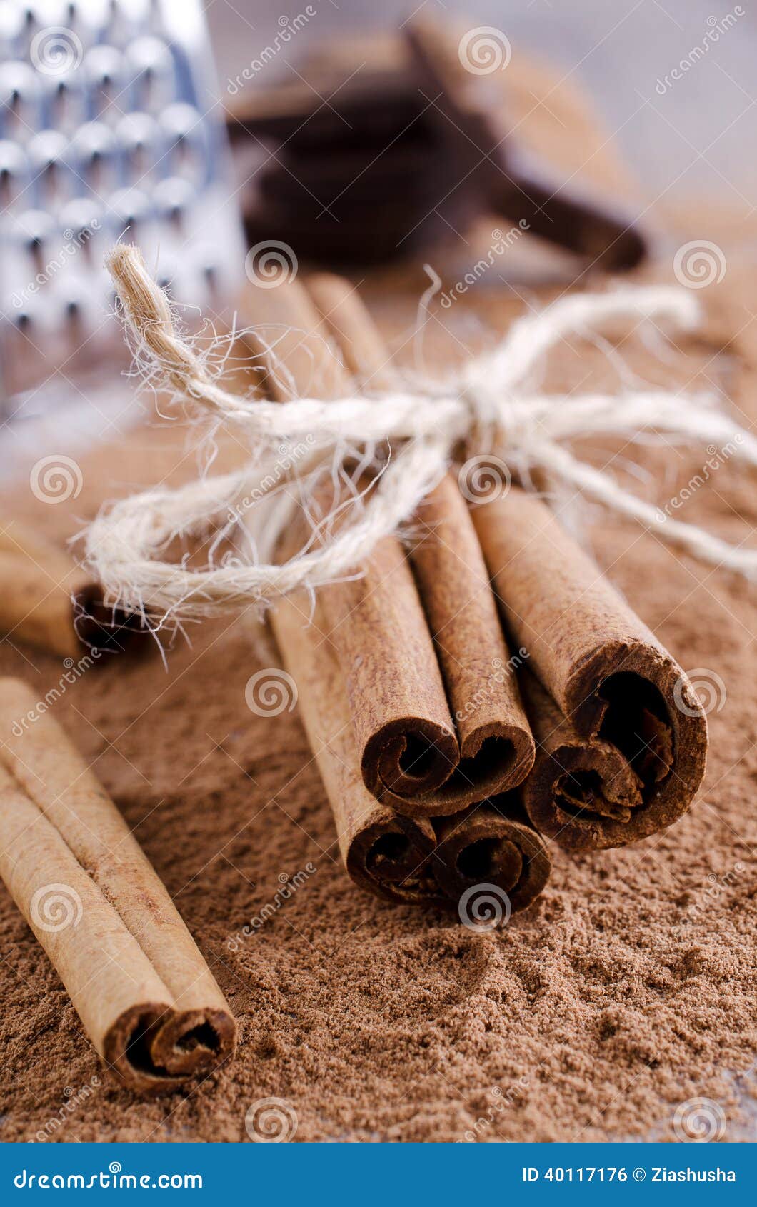 Cinnamon stock photo. Image of together, fragrance, twine - 40117176