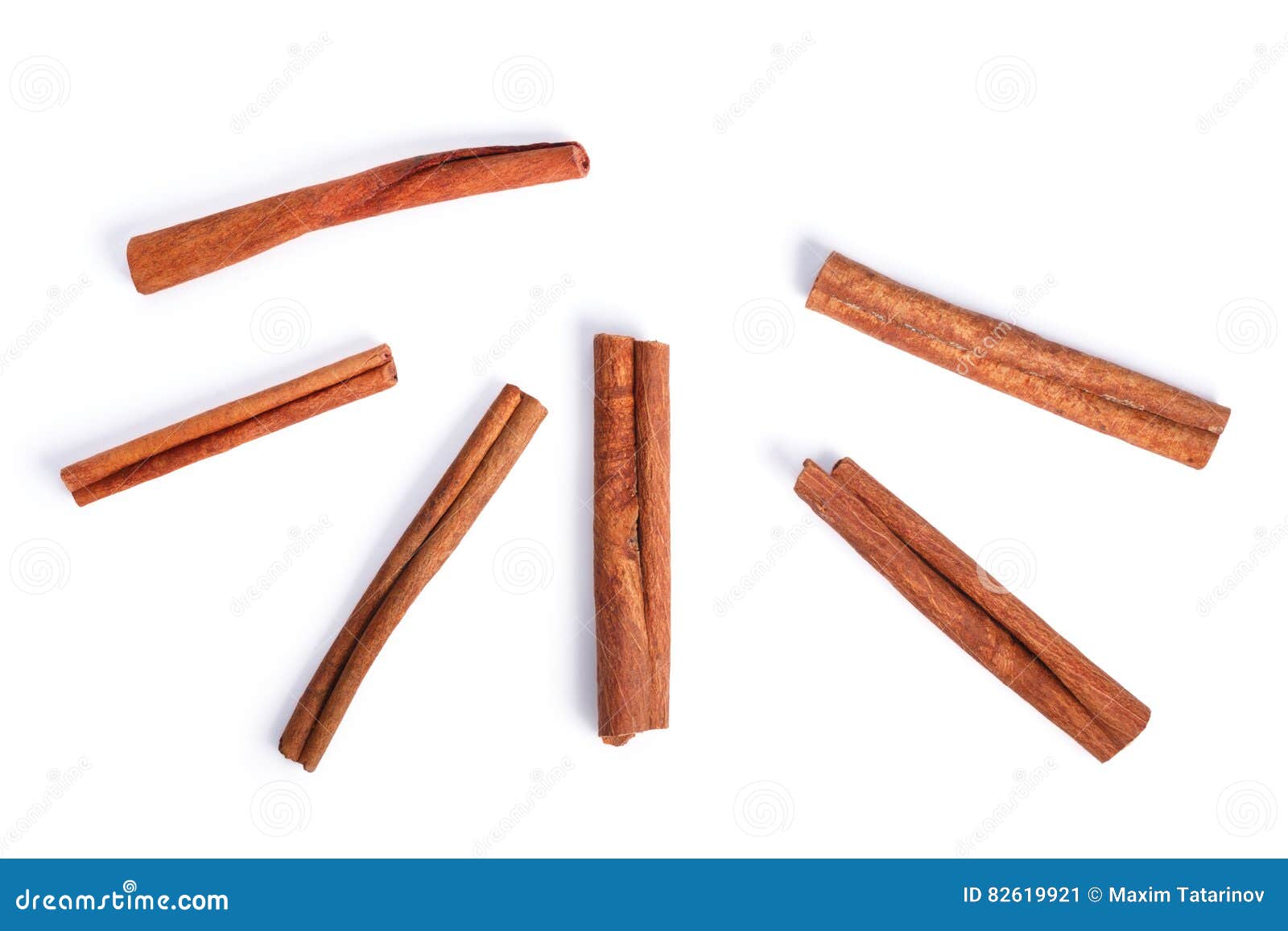 Cinnamon Sticks, Top View, Paths Stock Image - Image of dried, flat ...