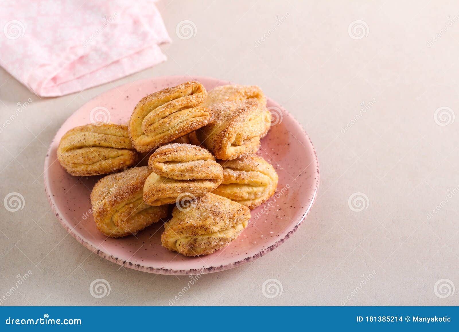 Cinnamon and Sugar Biscuits Called Goose Feet Stock Photo - Image of ...