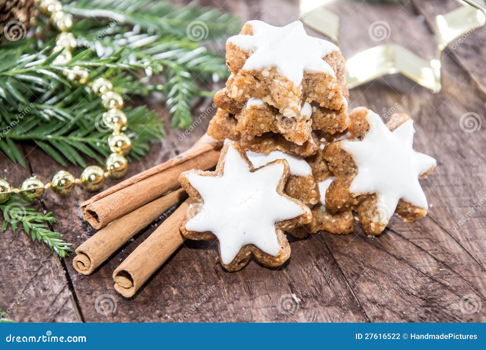 Cinnamon Sweets with Christmas Decoration Stock Photo - Image of cookie ...