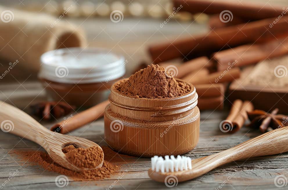 Cinnamon toothpaste stock illustration. Illustration of bamboo - 314822576