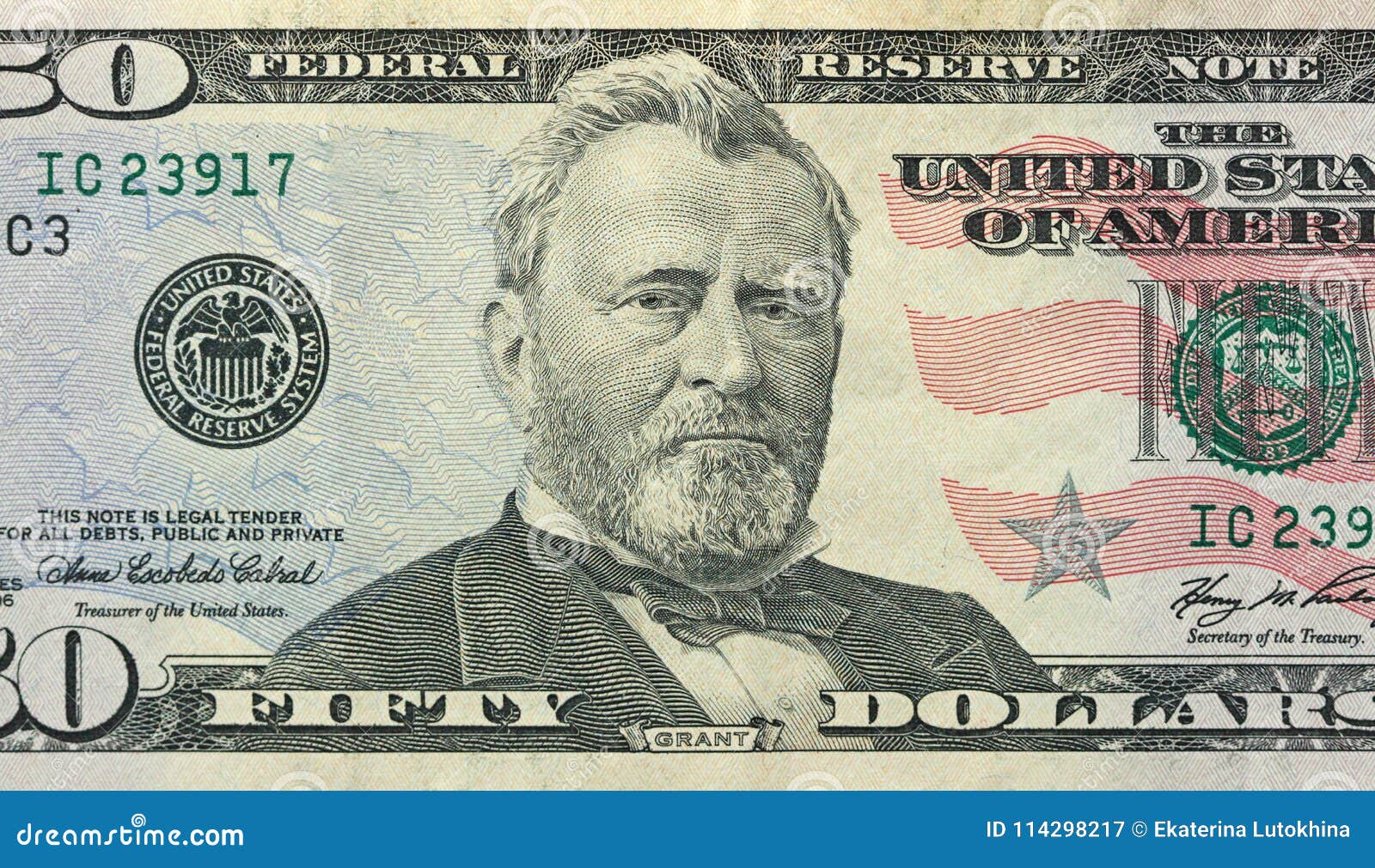 Cinqüênta Dólares Com Uma Nota 50 Dólares Imagem de Stock - Imagem de ...