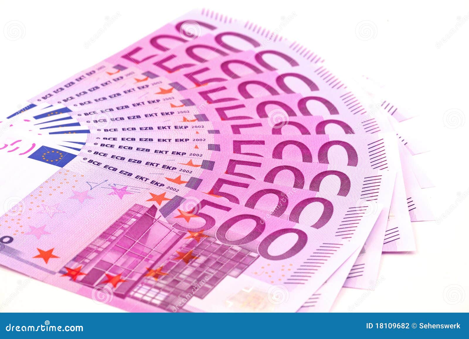 Cinq Cents Euro Billets De Banque Photo stock - Image du pourpré, euro ...