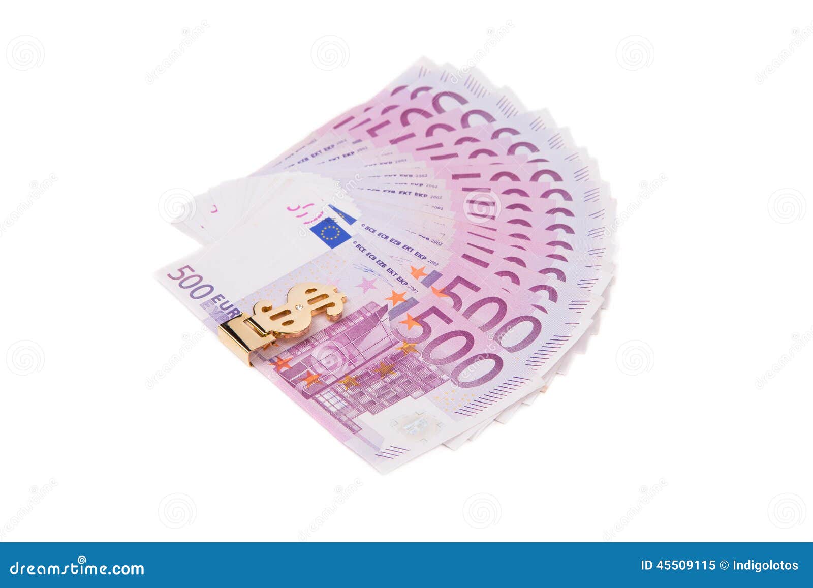Cinq cents euro notes image stock. Image du papier, argent - 45509115