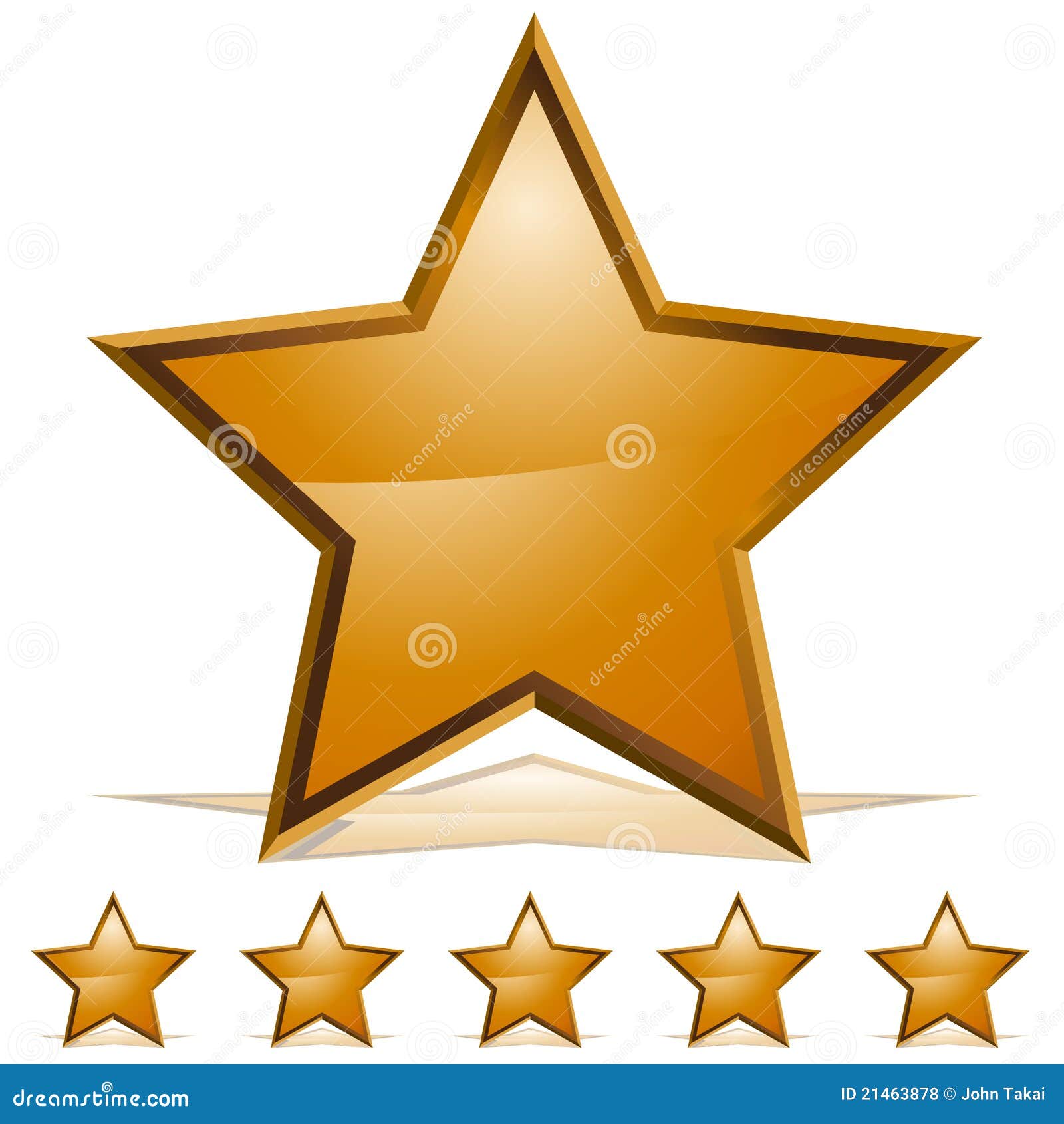 Cinque Stelle Dell'oro Che Valutano Icona Illustrazione Vettoriale ...