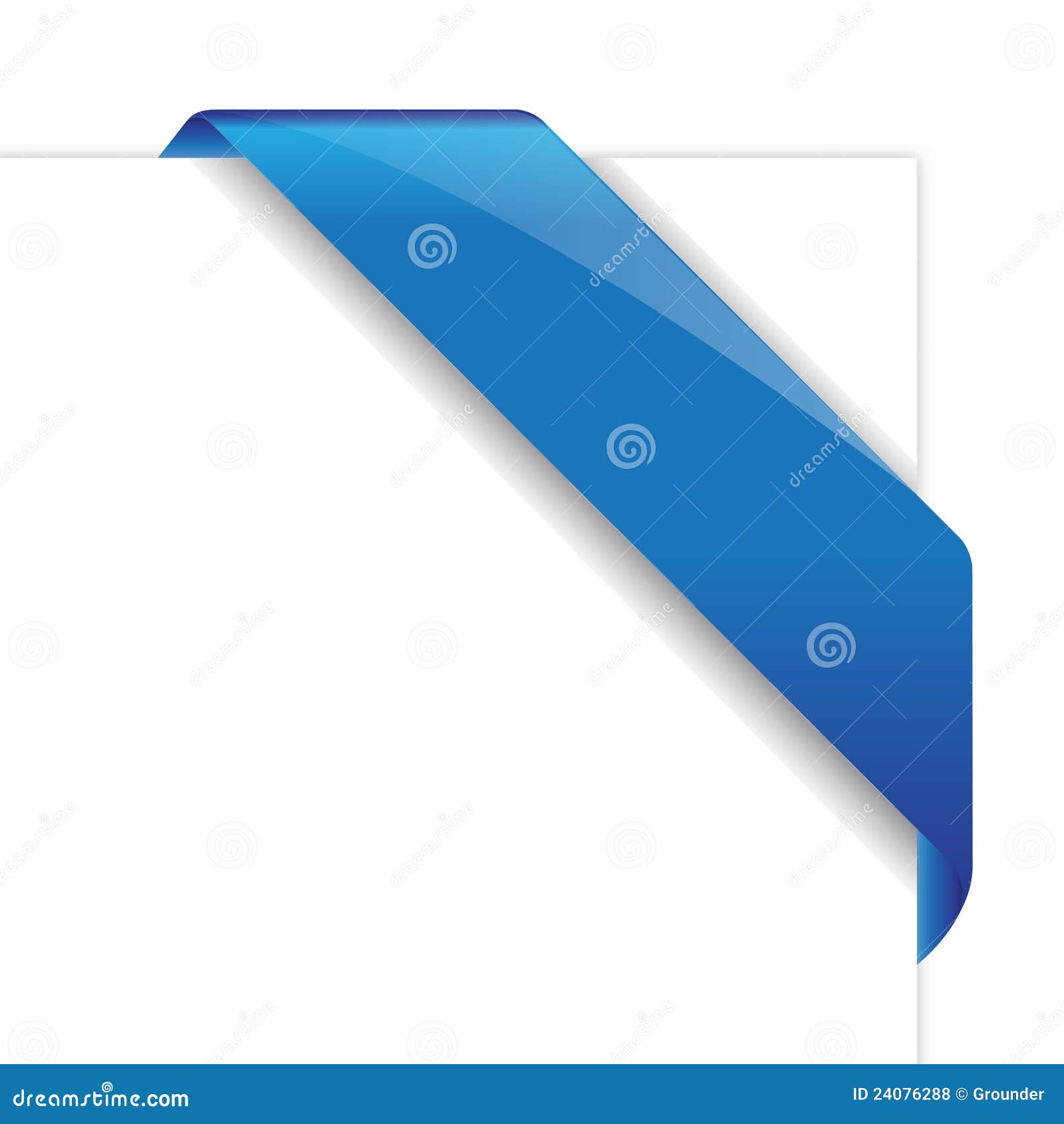 Cinta Azul De La Esquina Del Vector Ilustración del Vector ...