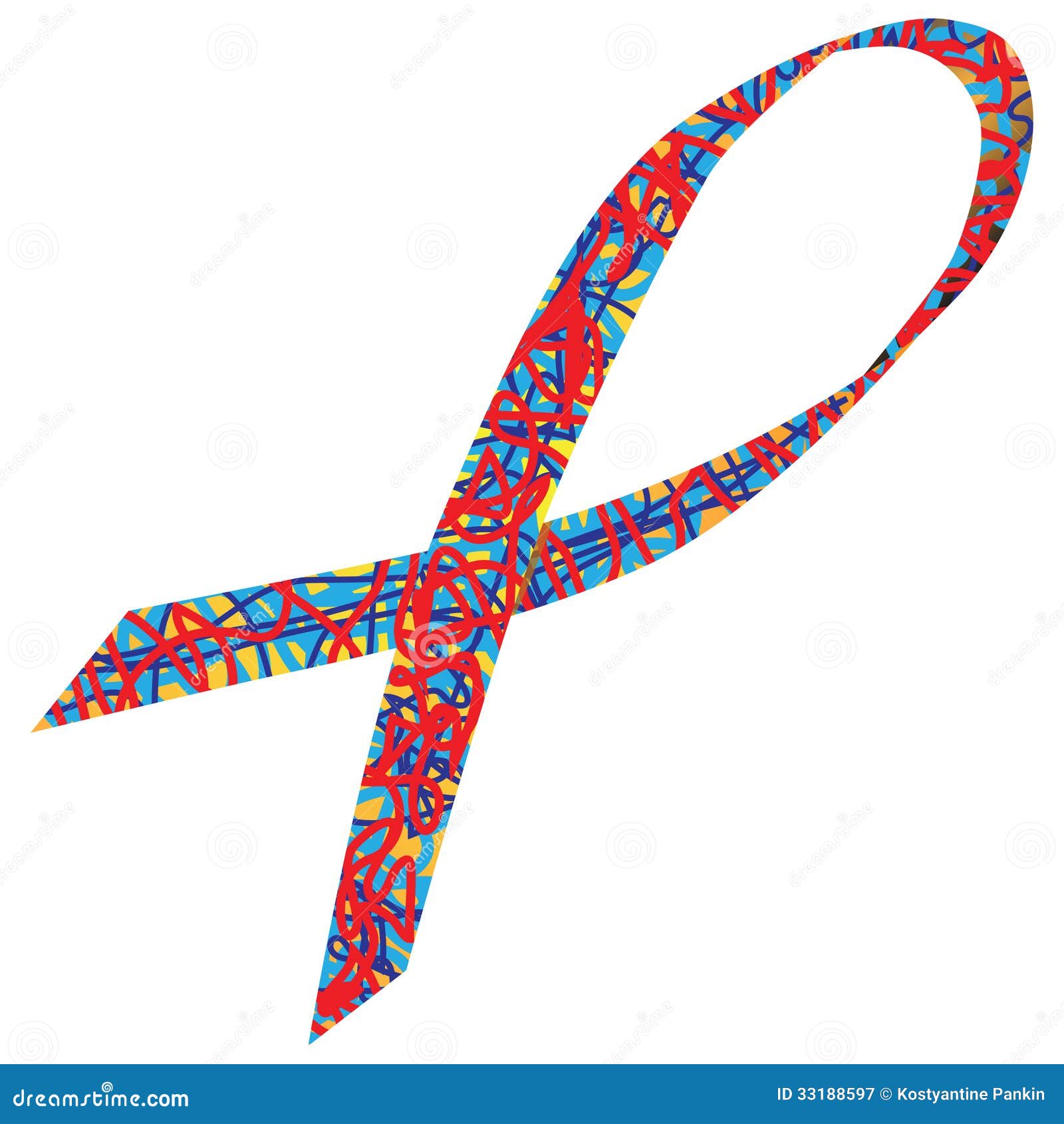 Cinta De La Conciencia Del Autismo Ilustración del Vector - Ilustración ...