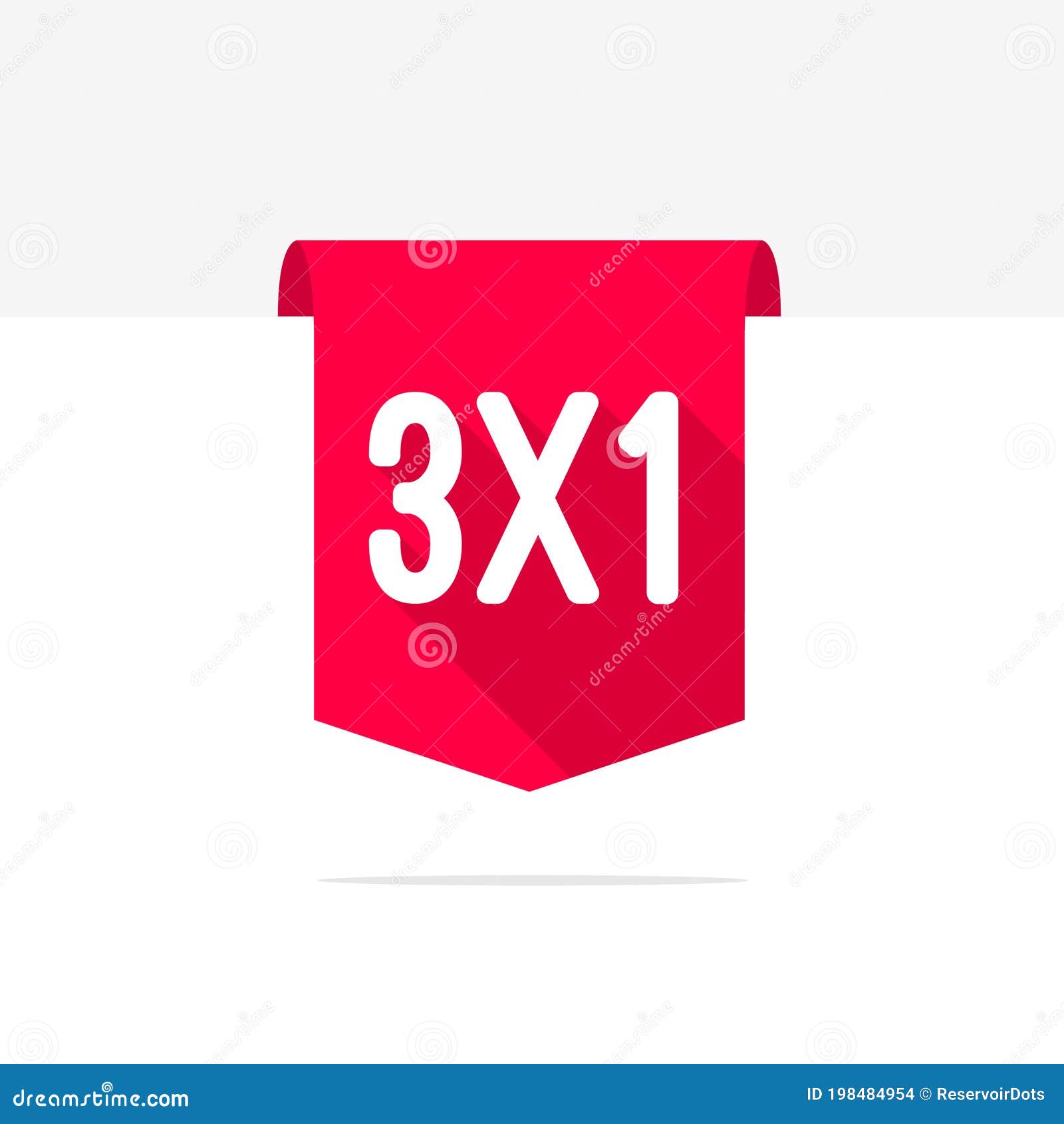 Cinta De Sombra De Largo 3x1 Stock de ilustración - Ilustración de ...