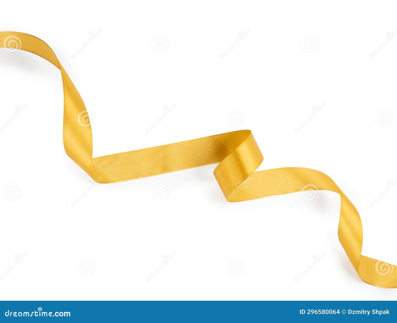 Cinta Dorada Aislada En Fondo Blanco Foto de archivo - Imagen de ...
