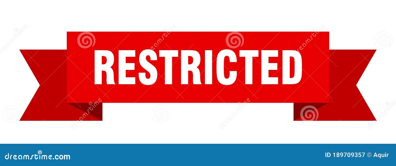 Cinta Restringida. Signo De Banda Aislada Restringido. Ilustración del ...
