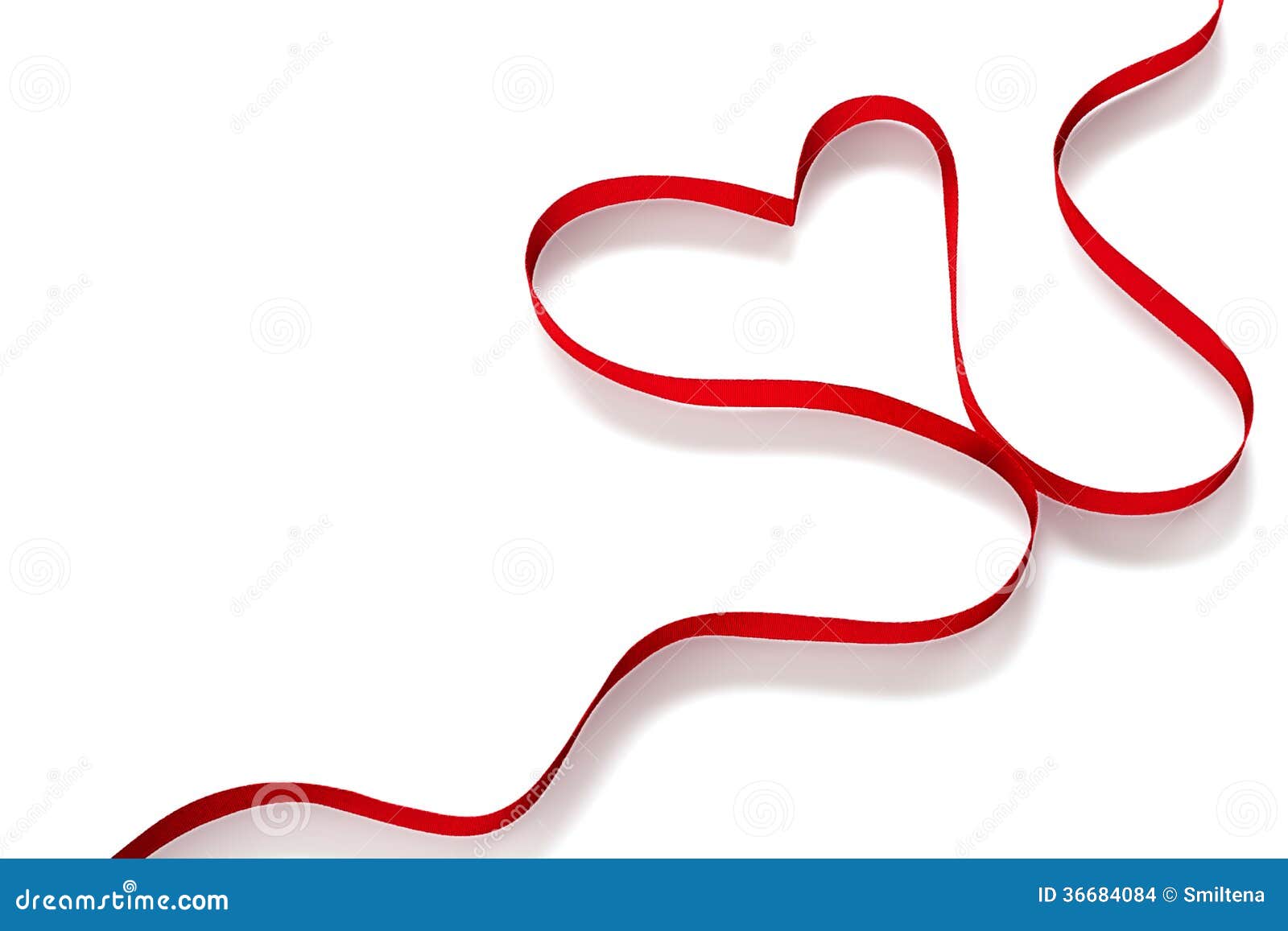 Cinta Roja En Forma De Corazón Imagenes de archivo - Imagen: 36684084