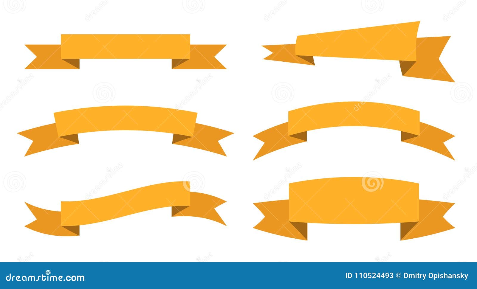 Cintas Decorativas Para El Texto, Ilustración del Vector - Ilustración ...