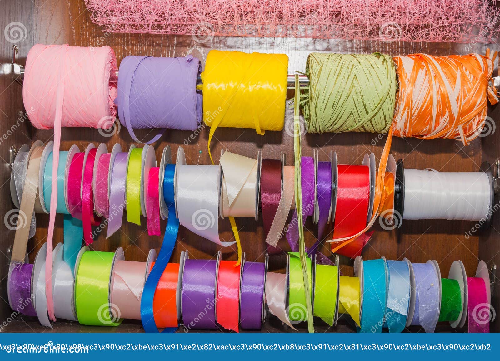 Cintas Del Color Cintas Para Las Flores Imagen de archivo - Imagen de ...