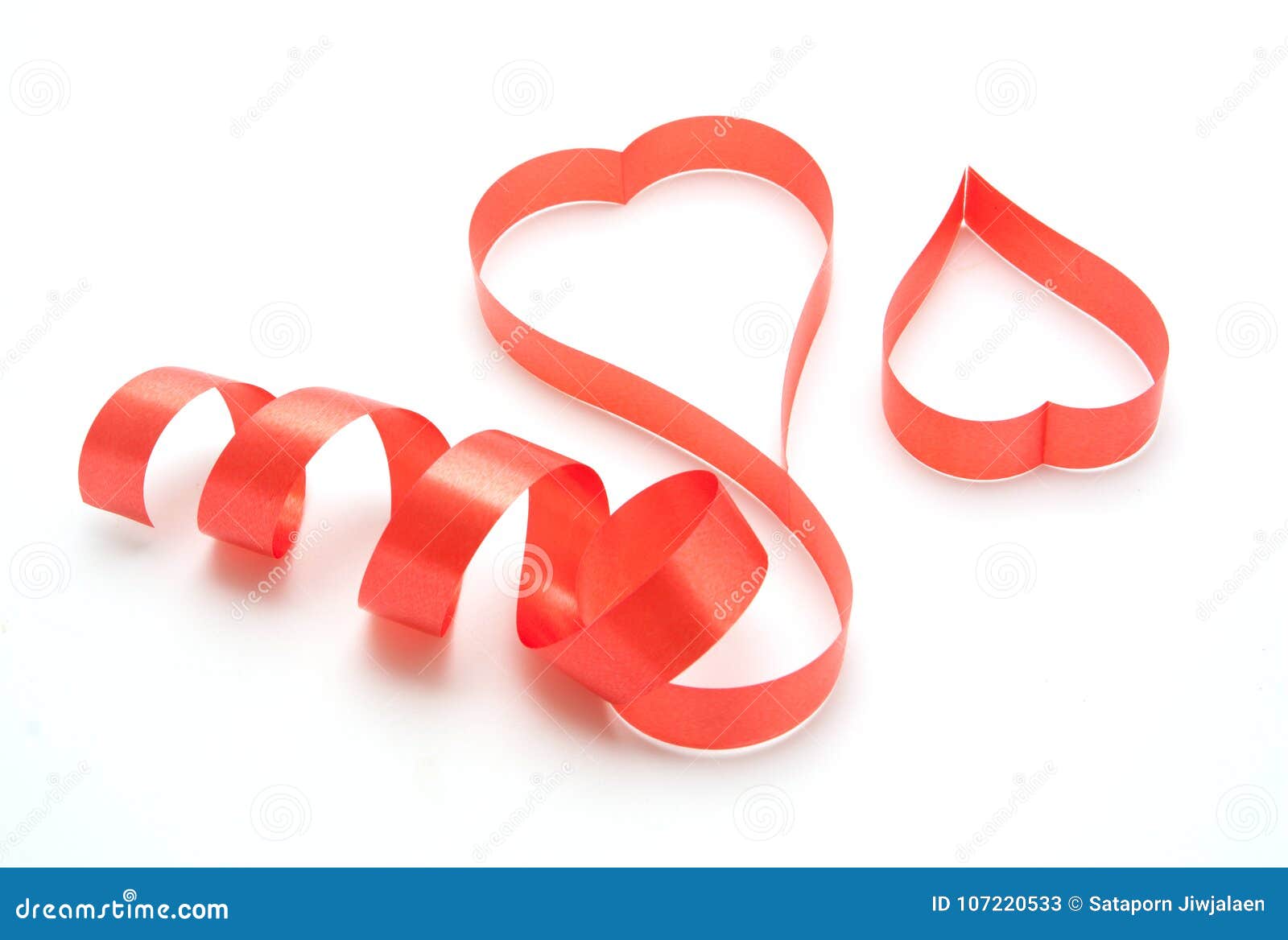 Cintas Formadas Como Corazones Aislados Imagen de archivo - Imagen de ...