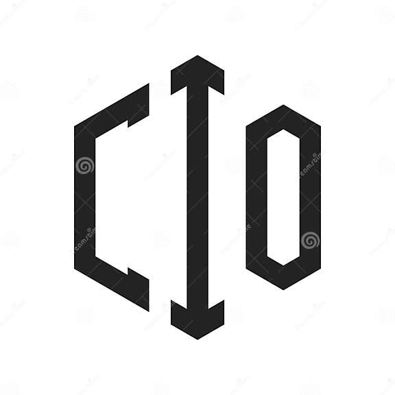 CIO Logo Design. Initial Letter CIO Monogram Logo Using Hexagon Shape ...