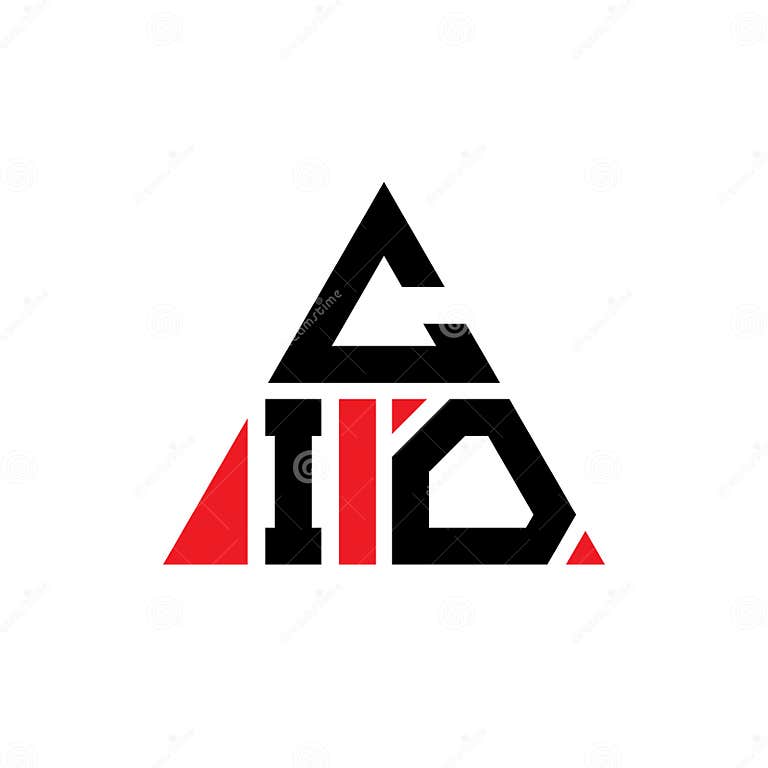 CIO Triangle Letter Logo Design with Triangle Shape. CIO Triangle Logo ...