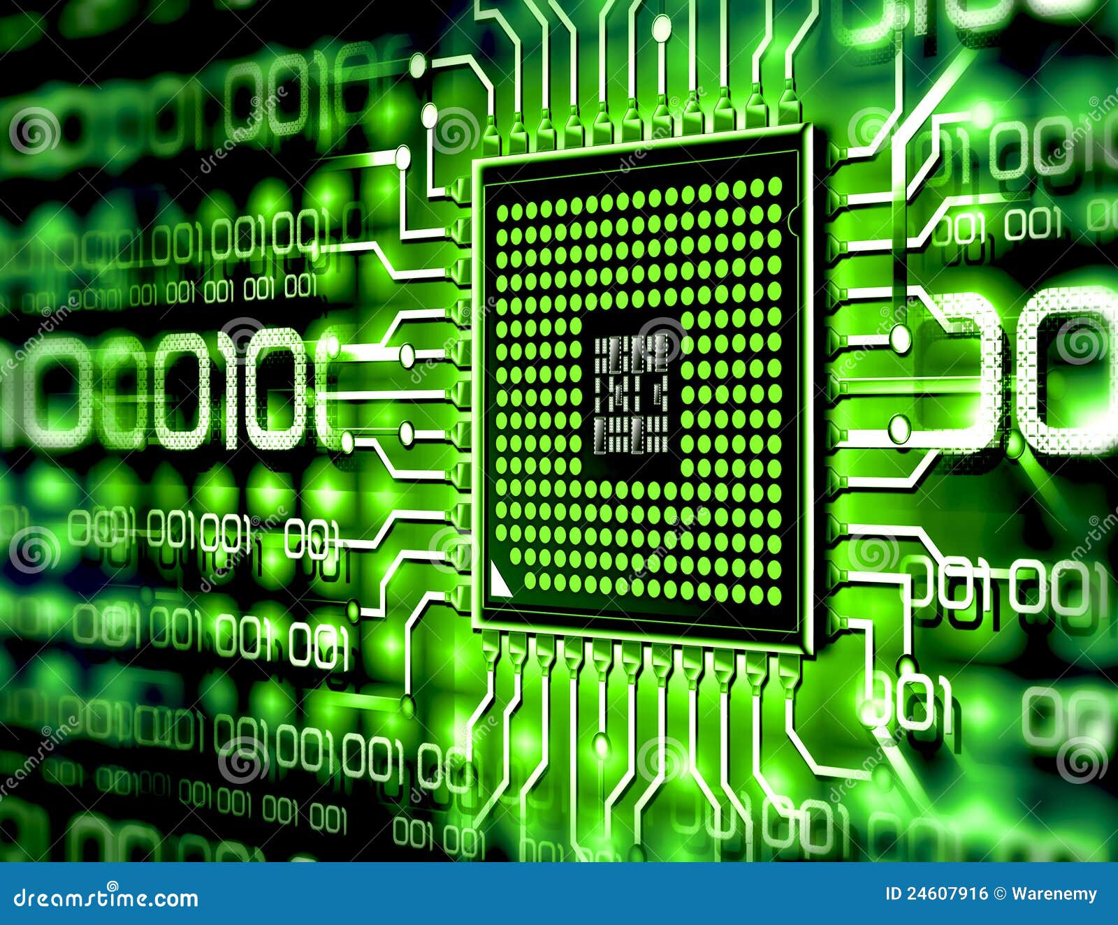 Cip stock illustration. Illustration of hardware, micro - 24607916