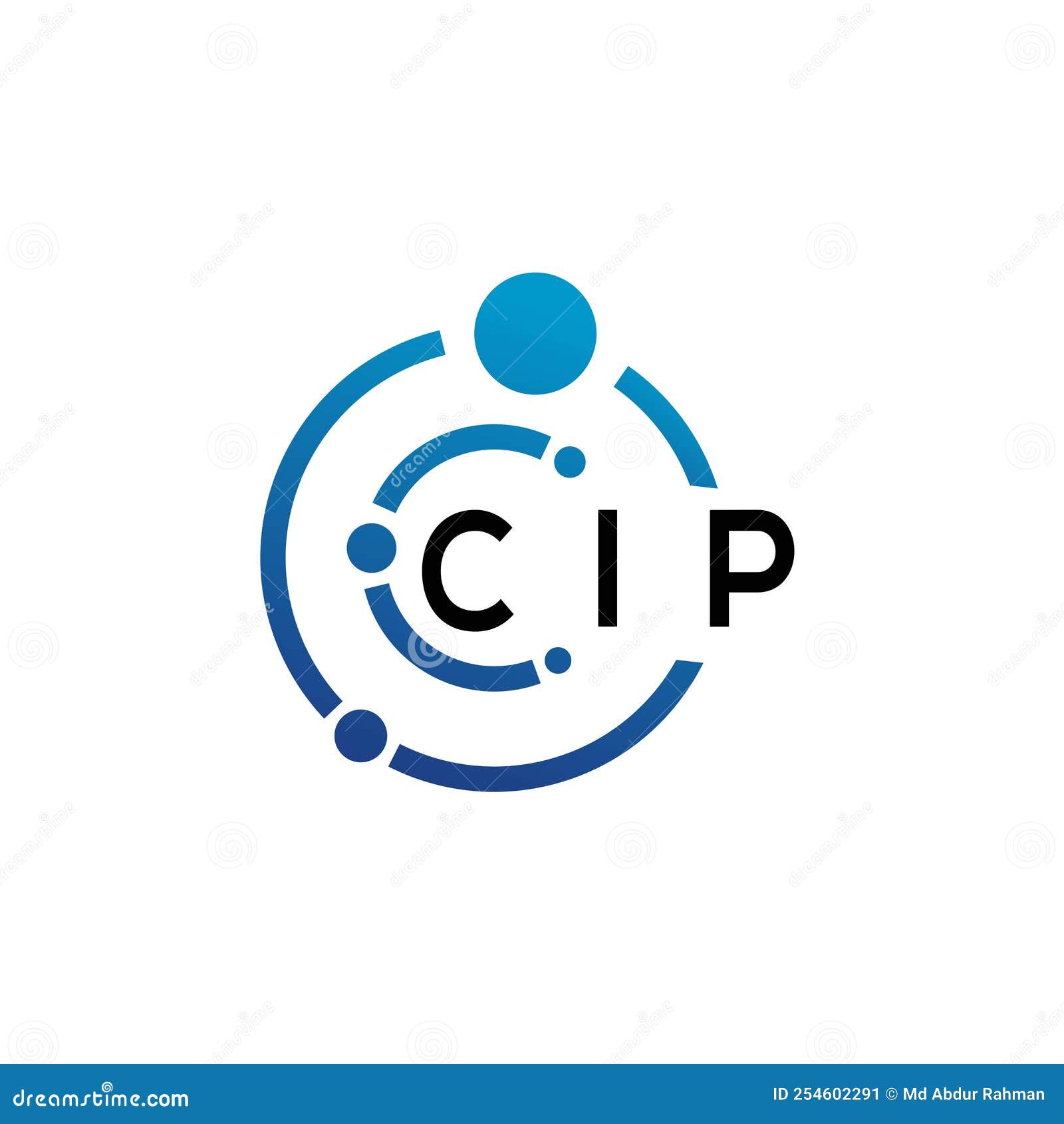 CIP Letter Logo Design on White Background. CIP Creative Initials ...