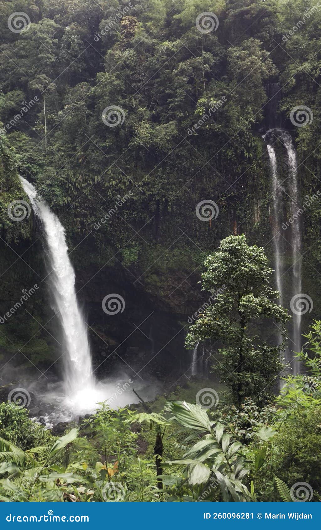 Ciparay Waterfall Scene stock image. Image of flowing - 260096281