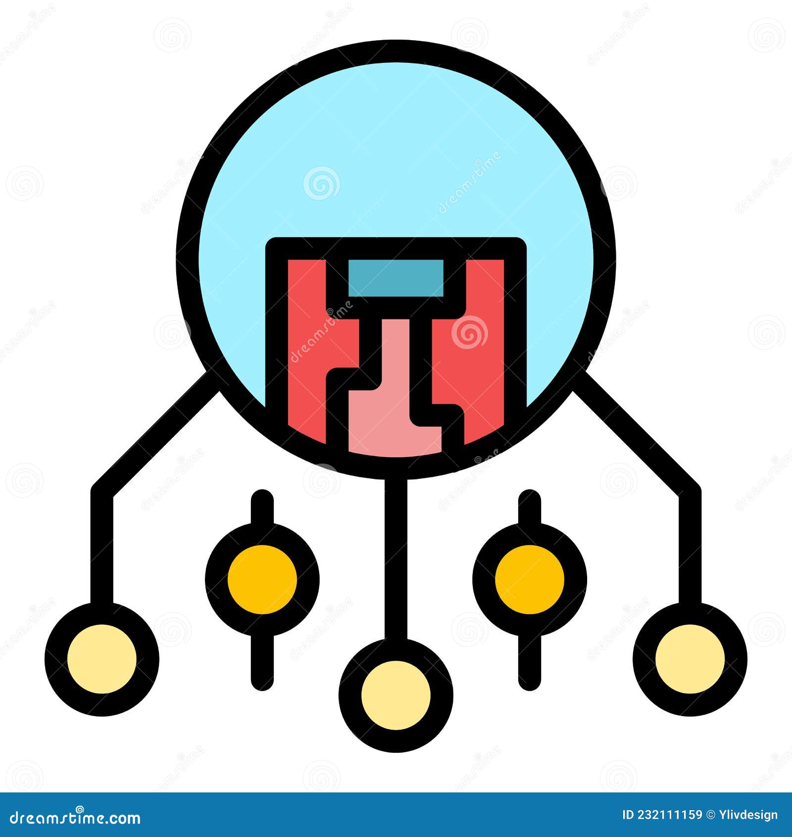 Cipher Combination Icon Color Outline Vector Stock Vector ...