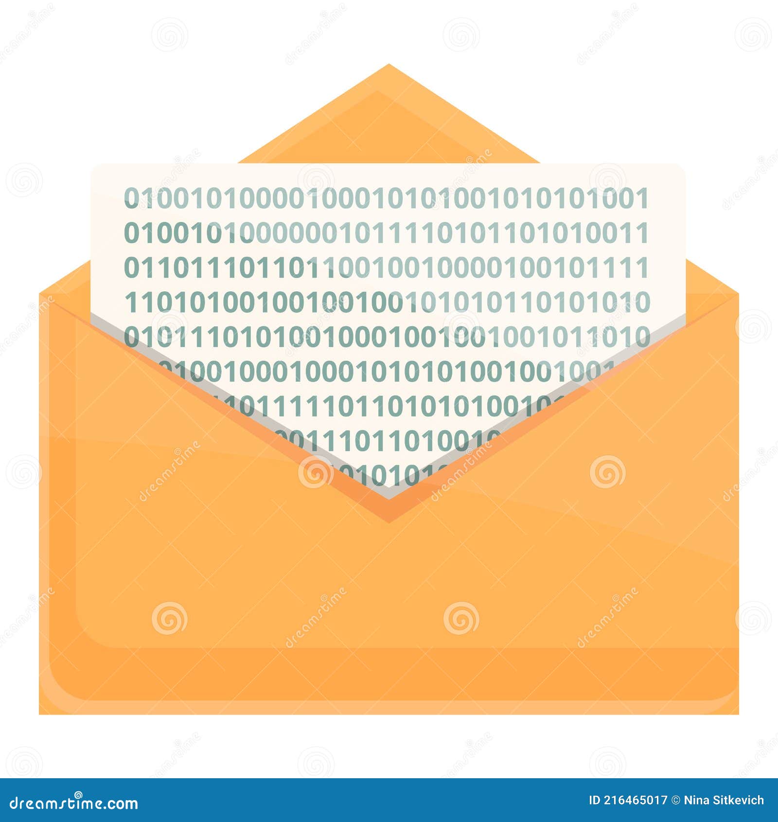 Cipher Email Icon, Cartoon Style Stock Vector - Illustration of ...
