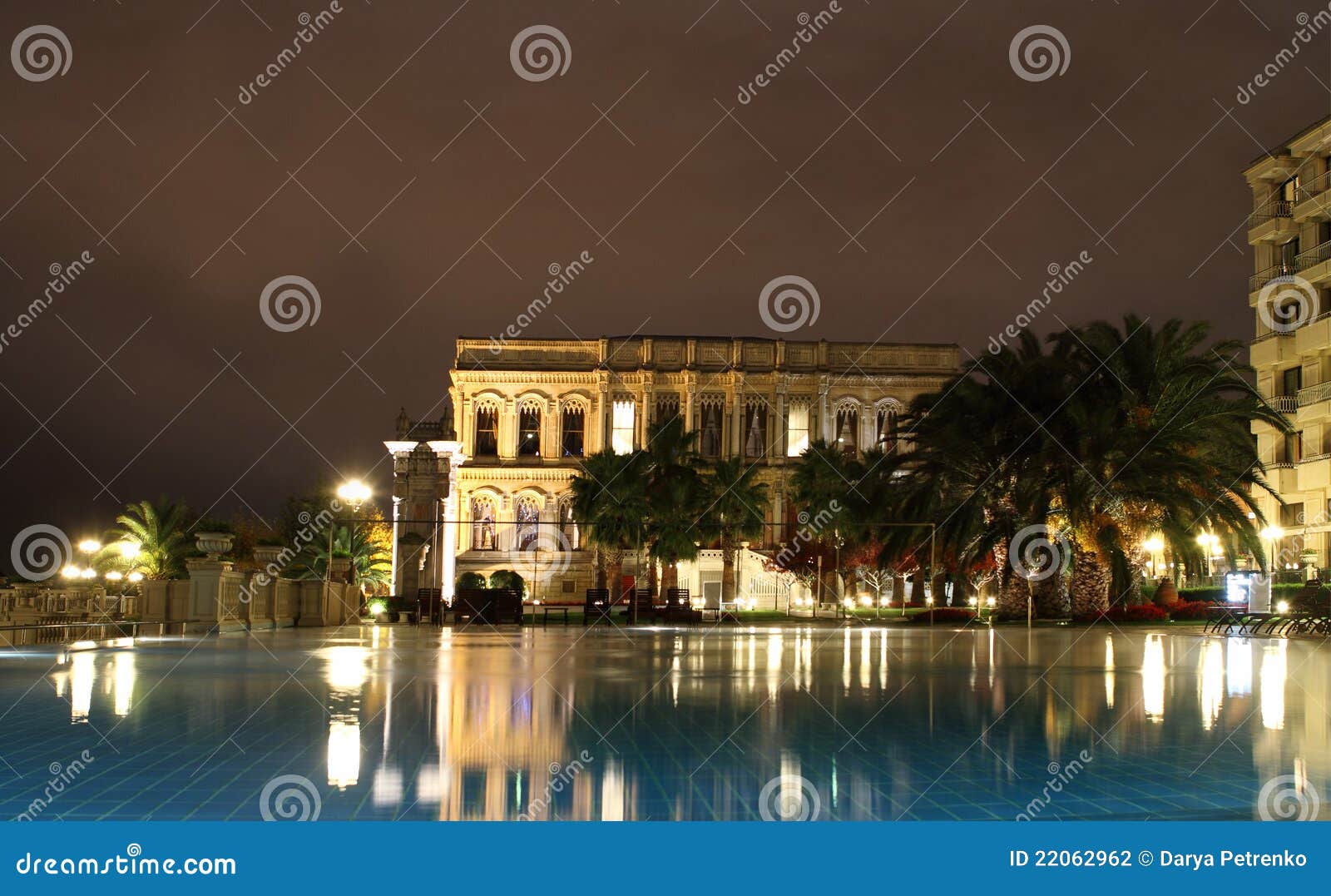 Ciragan Palace Hotel Bosphorus Istanbul Turkey. Stock Photo - Image of ...