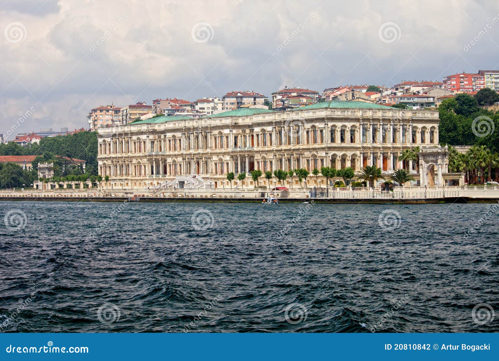 Ciragan Palace in Istanbul stock photo. Image of ciragan - 20810842