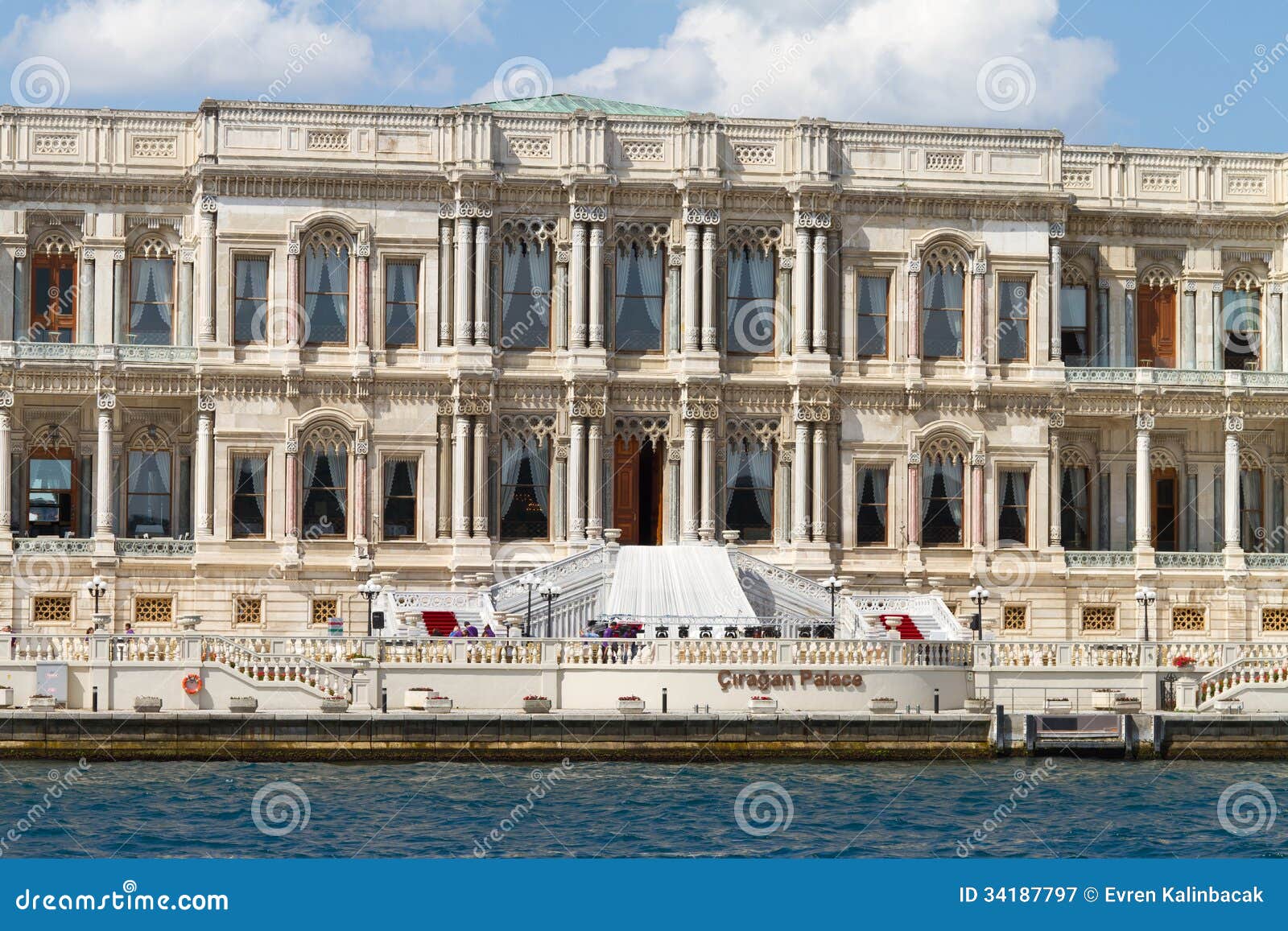 Ciragan Palace, Istanbul stock image. Image of exterior - 34187797