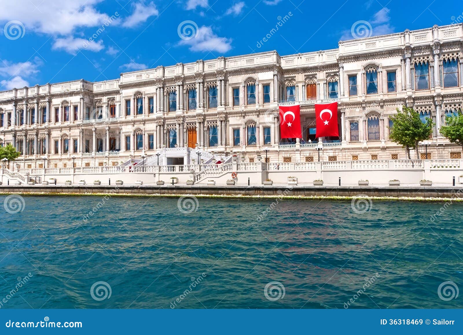 Ciragan Palace stock image. Image of istanbul, building - 36318469