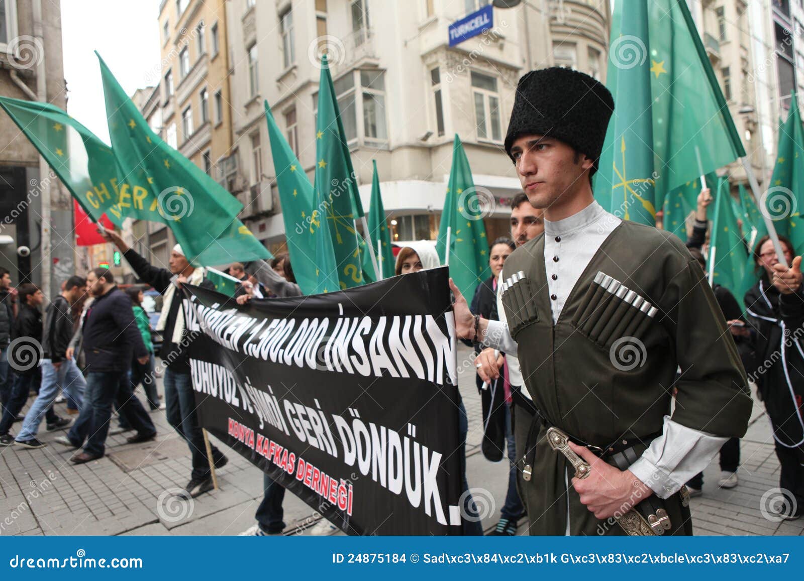 Circassian Activist Group Editorial Stock Image - Image: 24875184