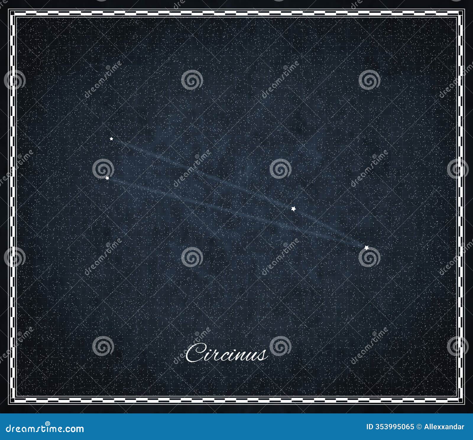 Circinus Star Constellation, Night Sky, Cluster of Stars, Deep Space ...