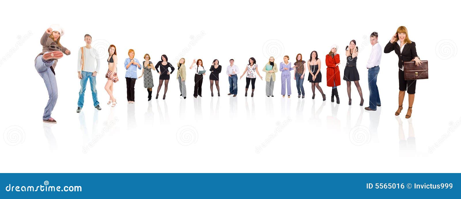 Circle of 17 people stock photo. Image of male, beautiful - 5565016