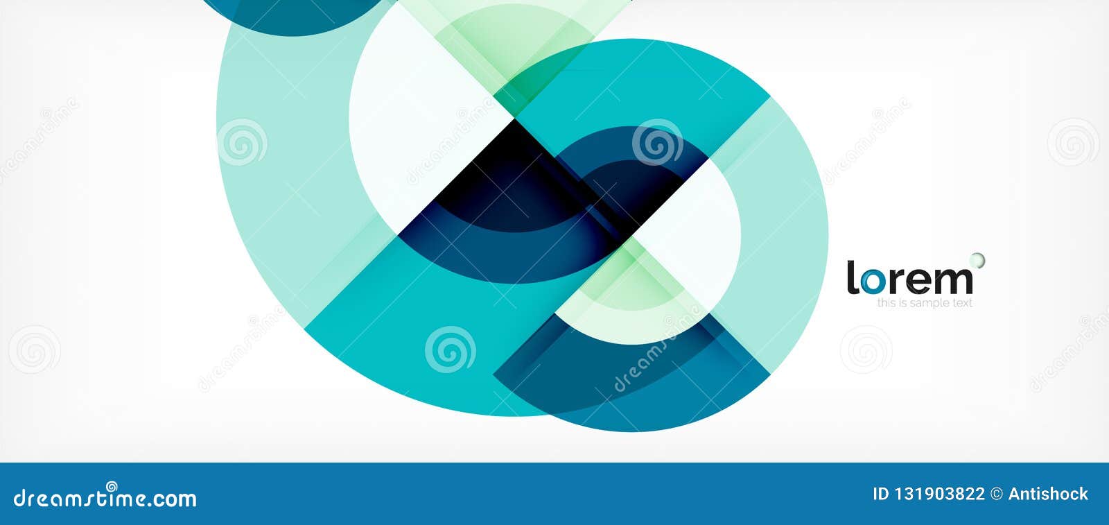 Modern Geometric Lower Third Banner Template Design. Colorful Lower ...