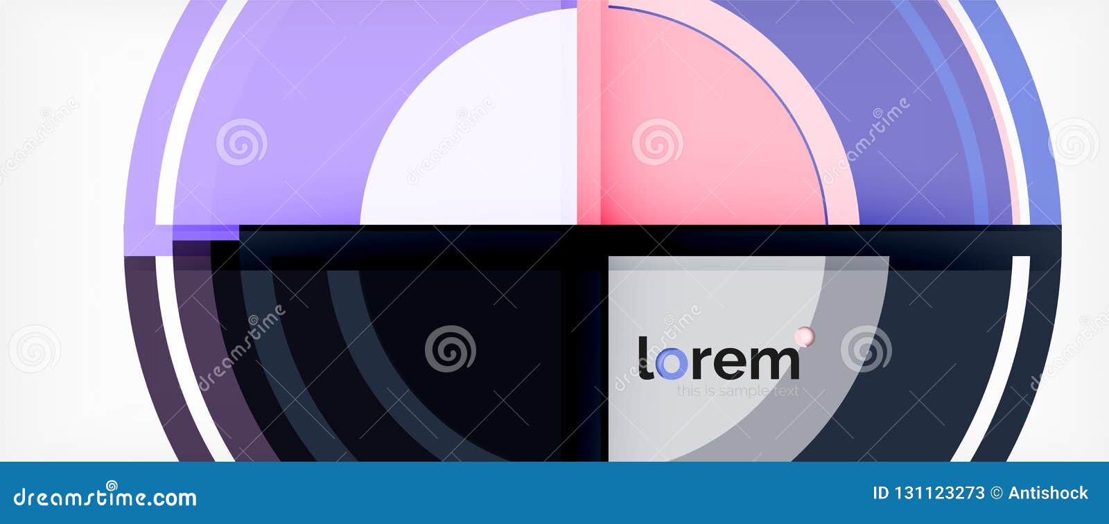 Circle Abstract Background, Geometric Modern Design Template Stock ...