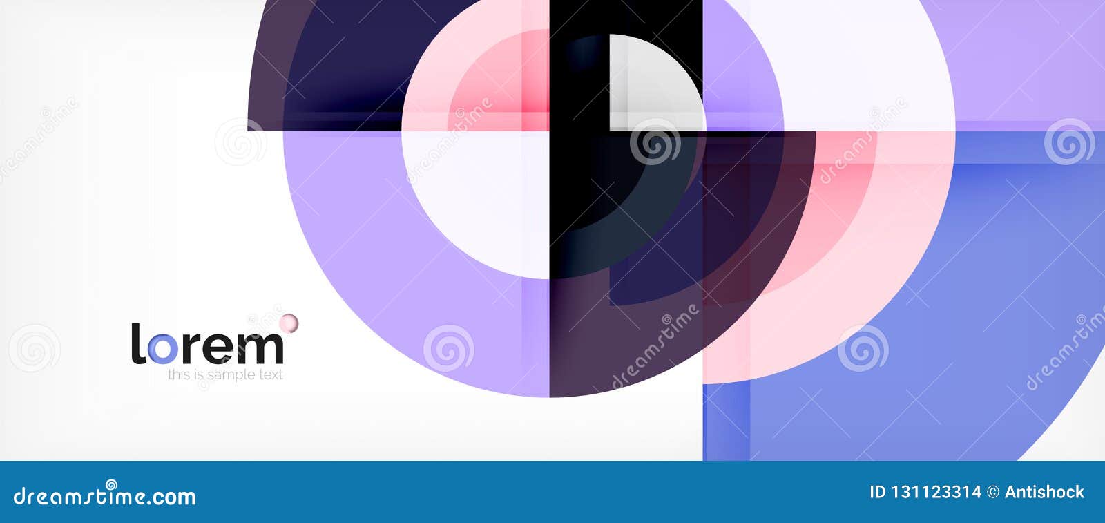 Circle Abstract Background, Geometric Modern Design Template Stock ...