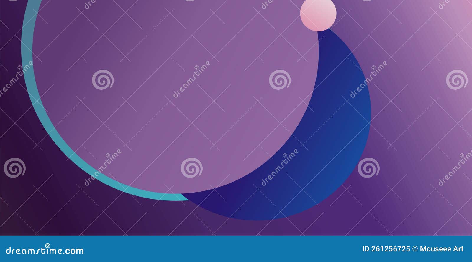 Circle Abstract Background in Violet and Blue Colors Stock Illustration ...