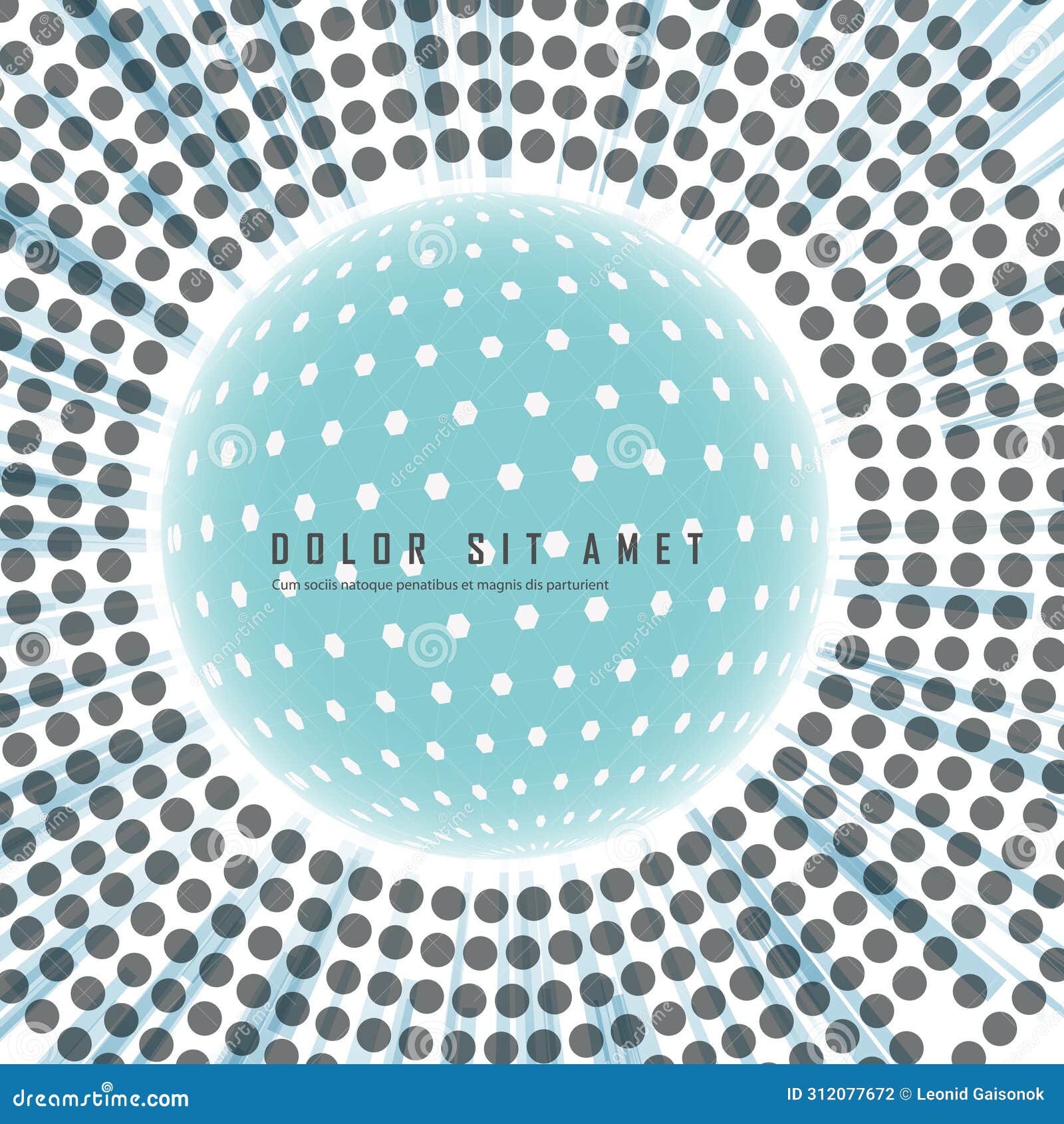 Circle Abstract Connect with Connecting Dots and Lines Stock Vector ...