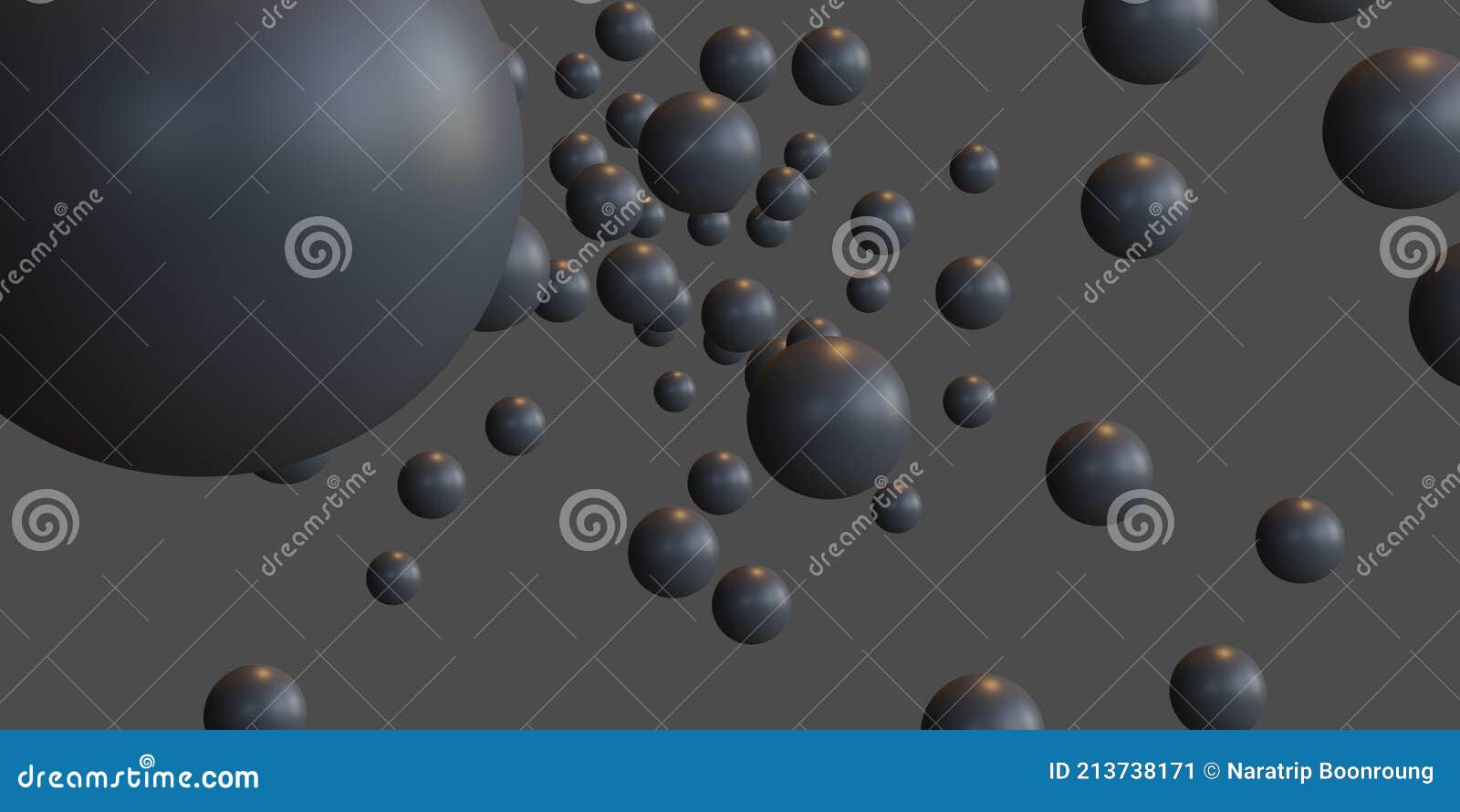 Circle Abstract Free Floating Ball Glossy Geometric Background 3d ...