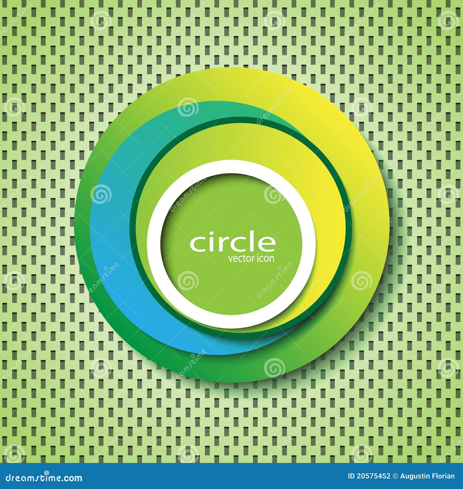 Circle abstract icon stock vector. Illustration of geometric - 20575452