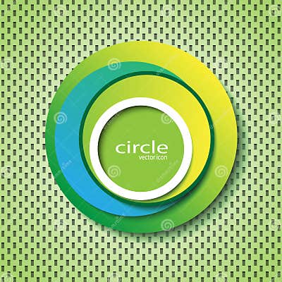 Circle abstract icon stock vector. Illustration of geometric - 20575452